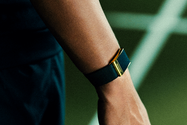 Onyx with Gold SuperKnit Luxe Band – WHOOP